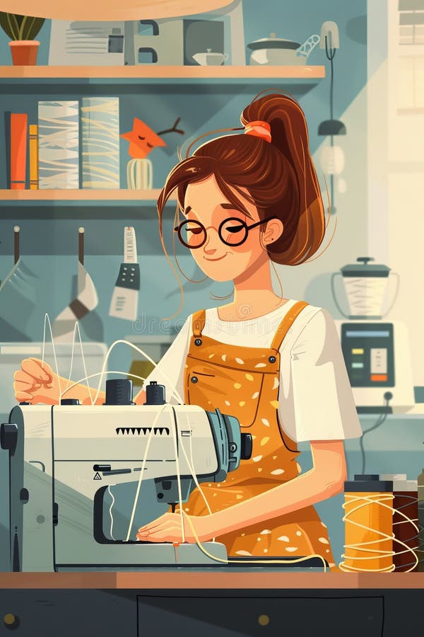 Sewing: Harmony of Technique and Art in Every Stitch Stock Image - Image of artisan, skill ...