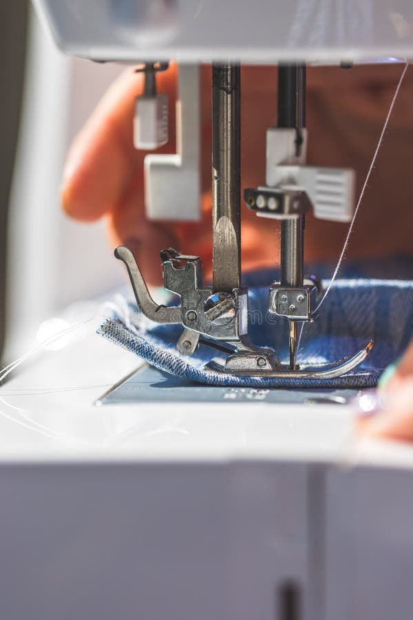 Sewing at Home: Close Up Picture of Sewing Needle Stock Photo - Image ...