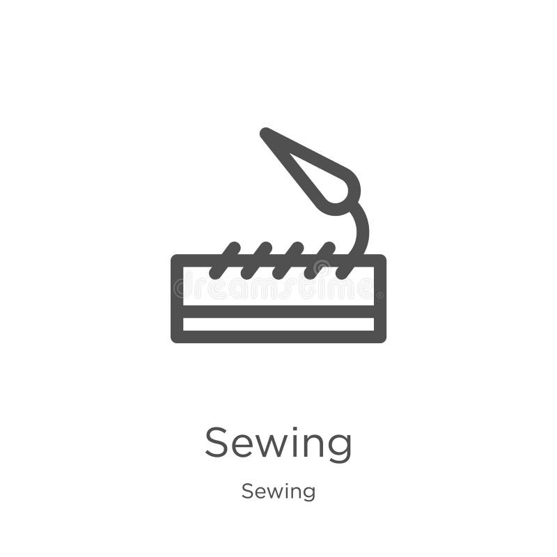 Sewing Icon Vector from Sewing Collection. Thin Line Sewing Outline ...