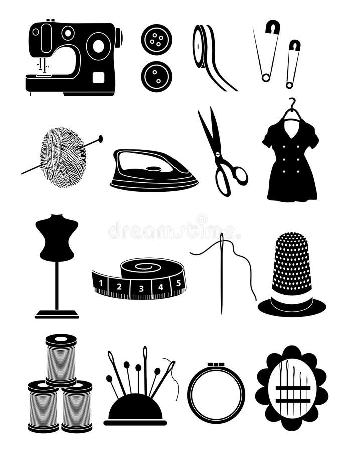 Lady Sewing Stock Illustrations – 2,016 Lady Sewing Stock Illustrations ...