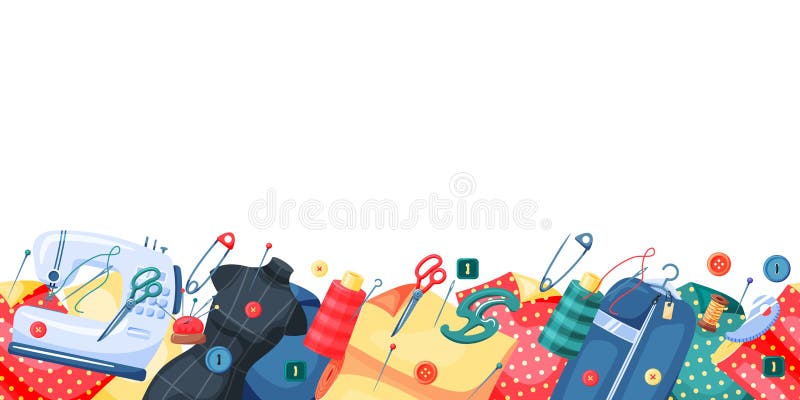 Sewing Border Stock Illustrations – 4,479 Sewing Border Stock ...