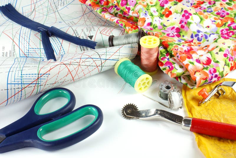 Sewing Items stock image. Image of style, industry, pattern - 14597153