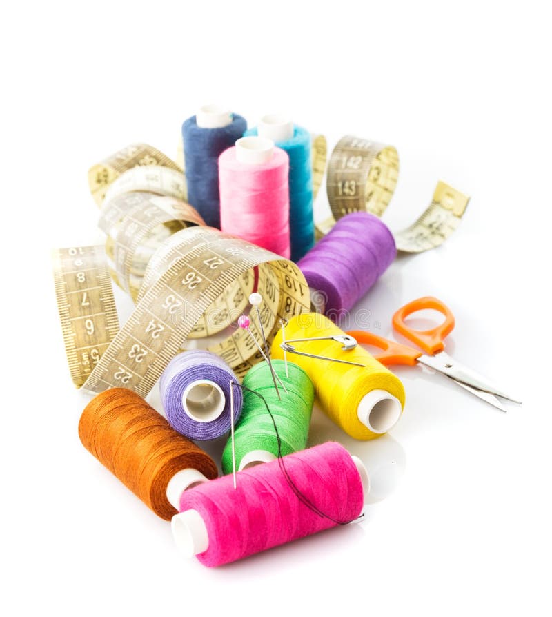 Sewing items stock image. Image of items, meter, craft - 25661185