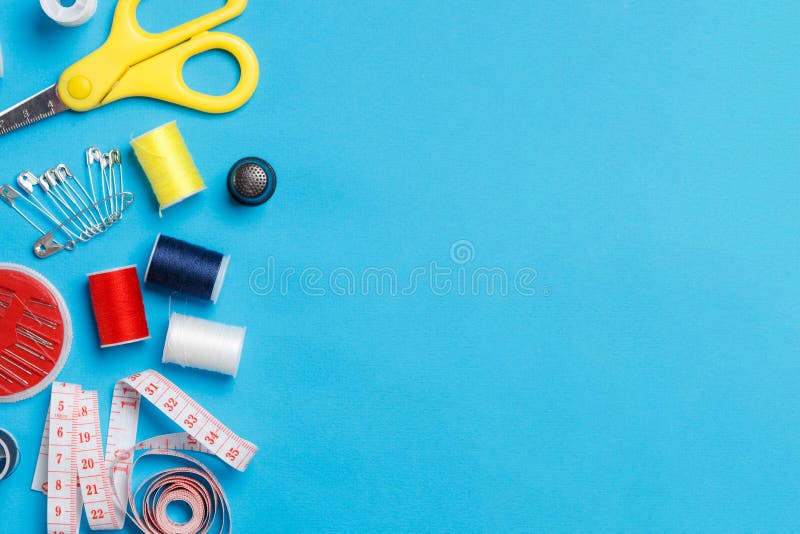 Sewing Items: Tailoring Scissors, Measuring Tape, Spools of ...