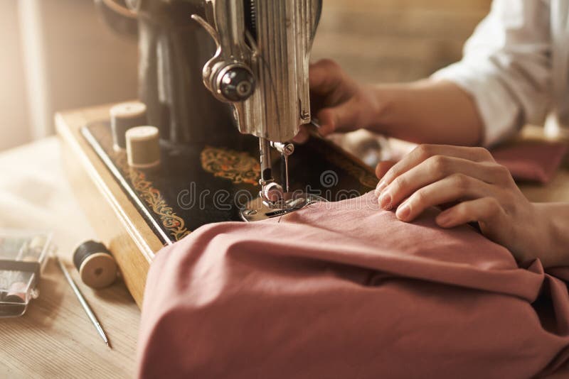 Sewing Keeps My Mind Relaxed. Cropped Shot of Female Tailor Working on ...