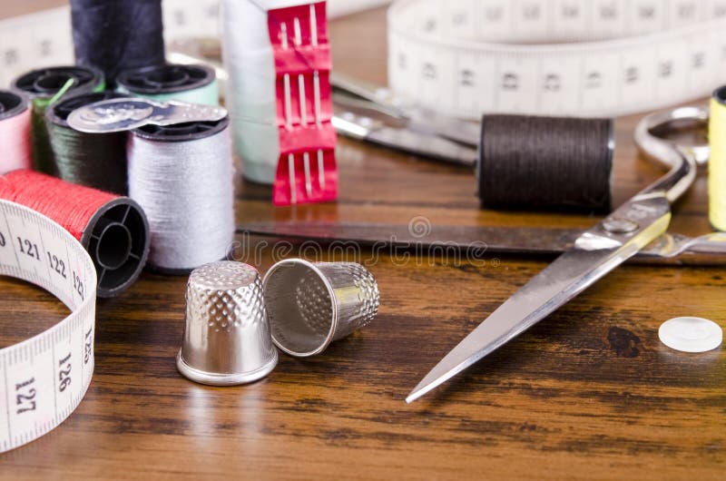 Sewing Kit stock photo. Image of horizontal, pink, objects - 29486810