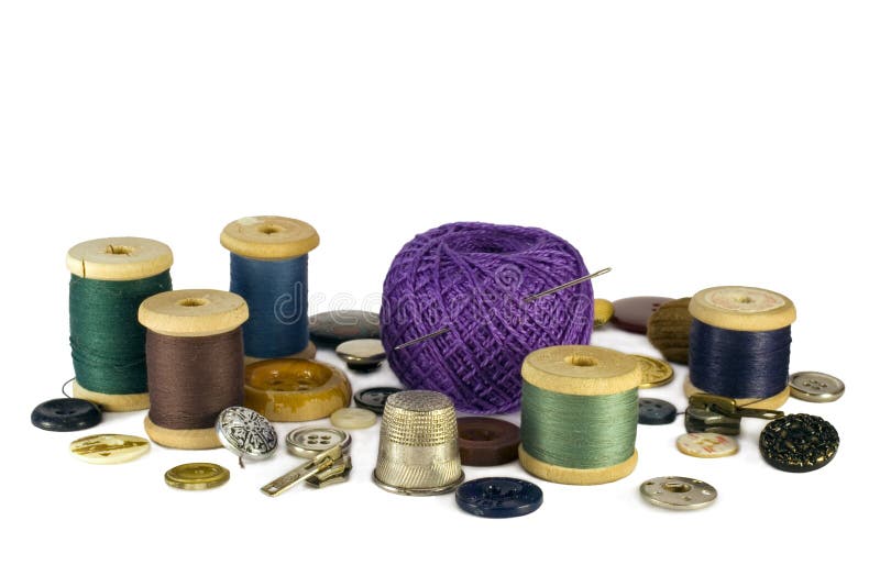 Sewing kit stock image. Image of design, craft, cloth - 3870411