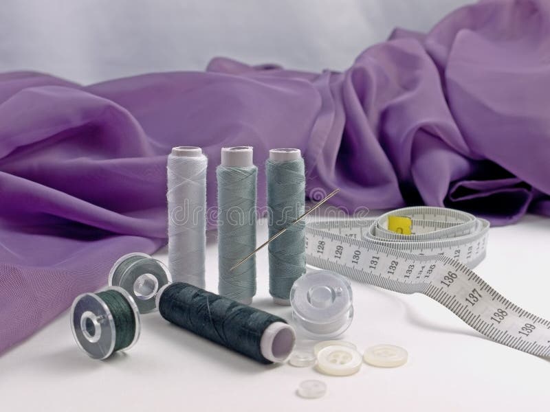 Sewing kit stock photo. Image of colourful, fabric, sewing - 33941364