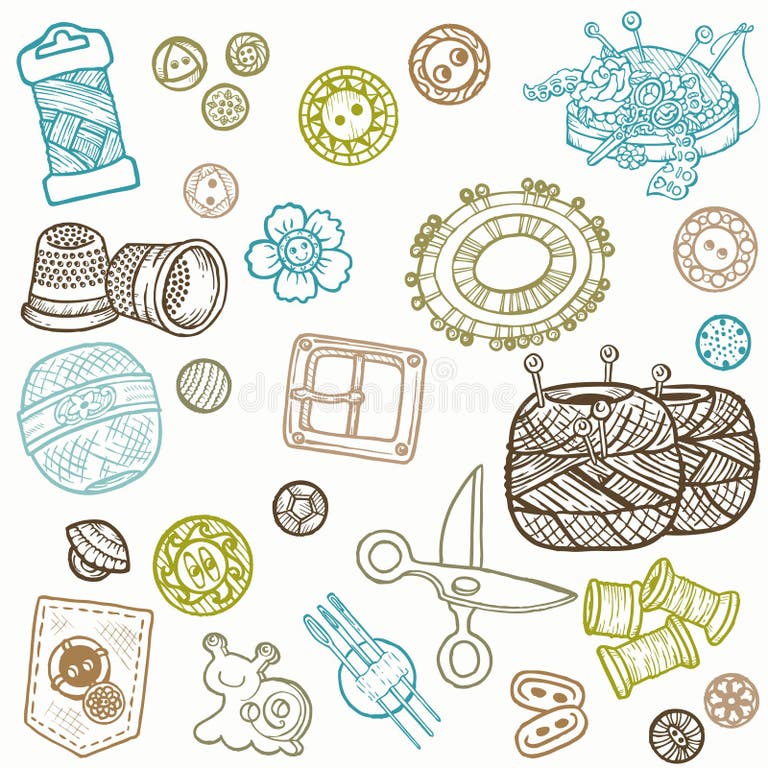 Sewing Kit Stock Illustrations – 6,885 Sewing Kit Stock Illustrations ...