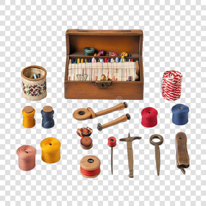 Sewing kit stock image. Illustration of textile, workshop - 341489831