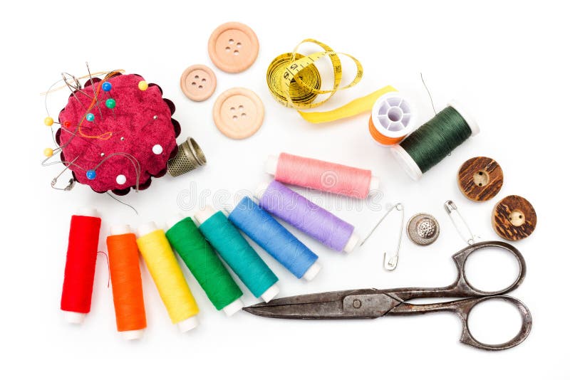 Sewing kit stock image. Image of button, cotton, tailor - 51499657