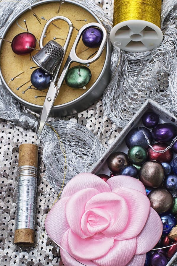 Sewing kit stock image. Image of industry, sample, handmade - 35788373