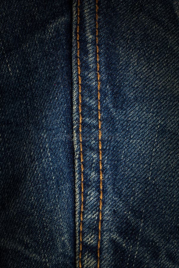 Blue jeans sewing line stock image. Image of closeup - 65947005