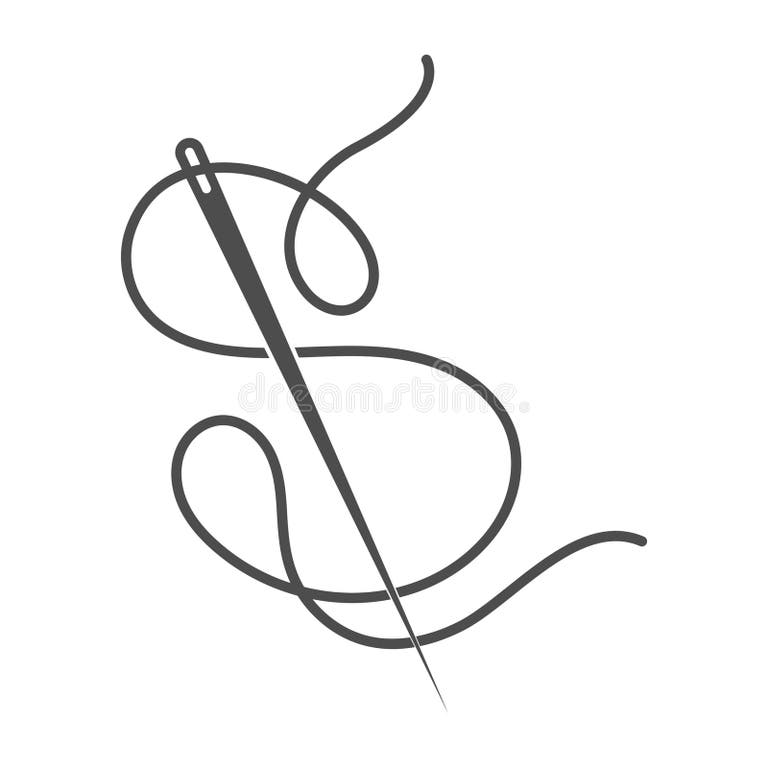 Sewing logo icon design stock vector. Illustration of shop - 329098684