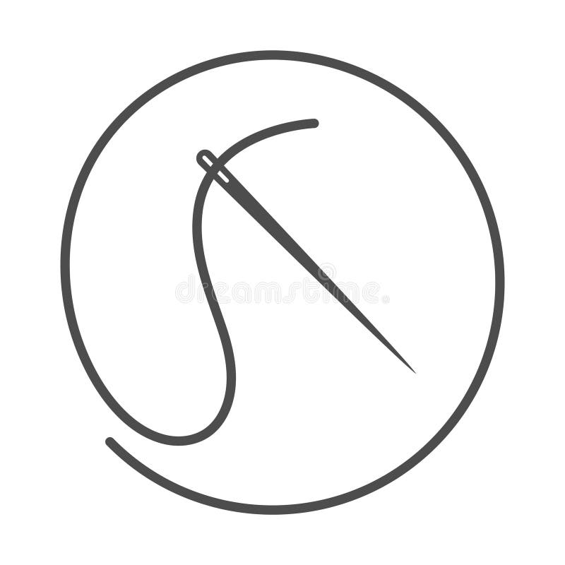 Sewing logo icon design stock vector. Illustration of handmade - 329098695