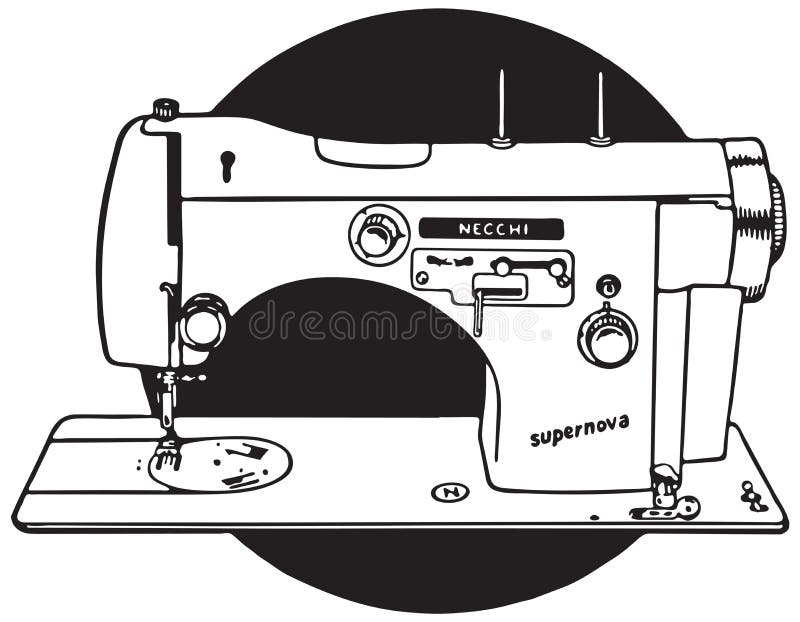 Treadle Sewing Machine Stock Illustrations – 32 Treadle Sewing Machine ...