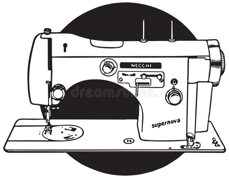 Treadle Sewing Machine Stock Illustrations – 32 Treadle Sewing Machine ...