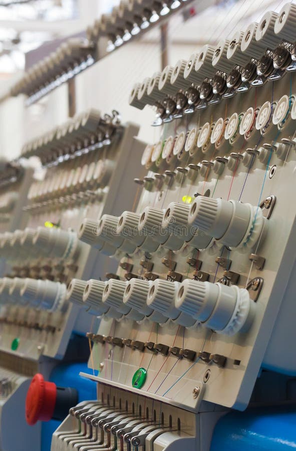 Embroidery machine stock image. Image of industry, design - 6178721
