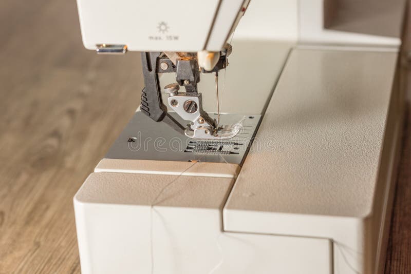 Sewing machine stock image. Image of dress, material - 82668019