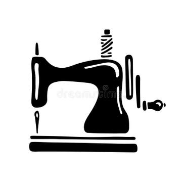 Sewing Machine Black White Stock Illustrations – 3,525 Sewing Machine ...