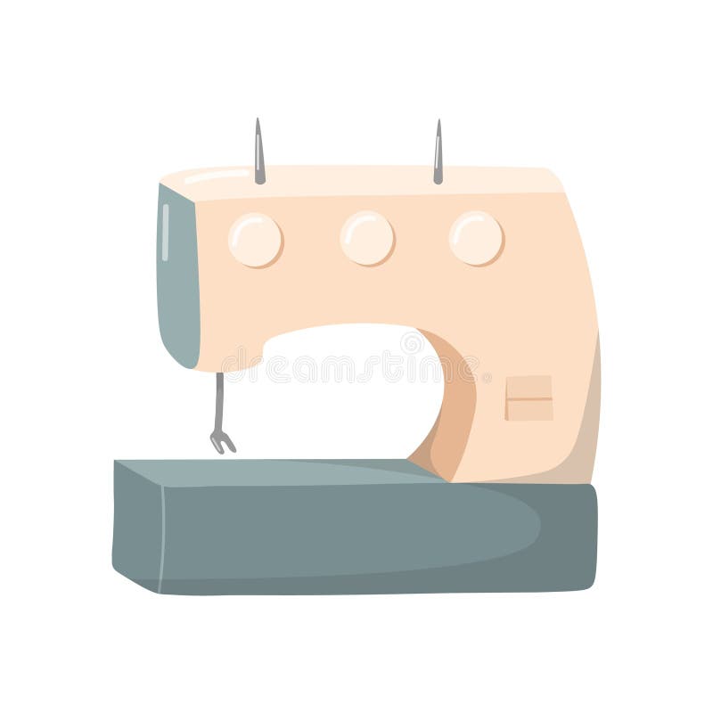 Sewing Machine. Cartoon Illustration of Sewing Machine Stock Vector ...