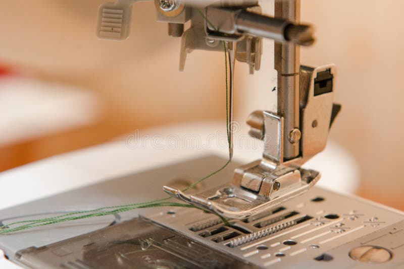 Sewing Machine. Machine for Sewing Close-up Stock Photo - Image of ...