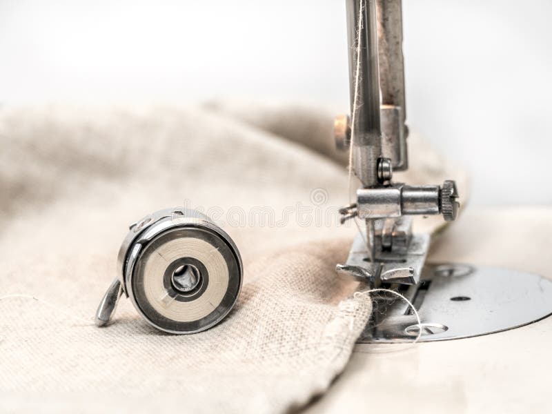 Sewing machine stock photo. Image of strand, sewing, border - 50455062