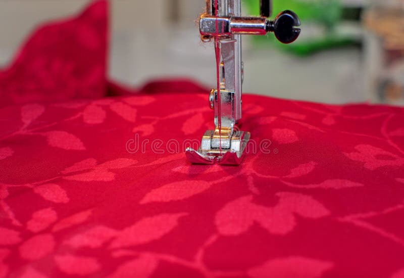 Sewing machine and cloth stock photo. Image of design - 20261206