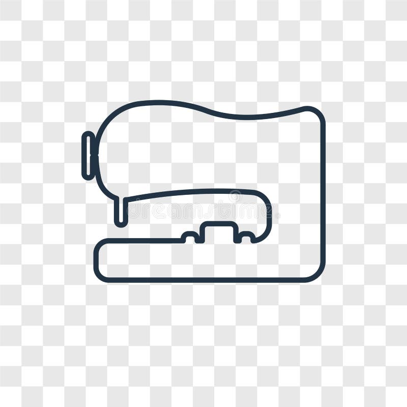 Sewing Concept Vector Linear Icon Isolated on Transparent Background ...