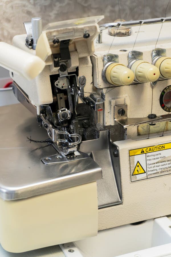 Sewing Machine for Creating Seams in Fabric at a Workshop Stock Photo ...