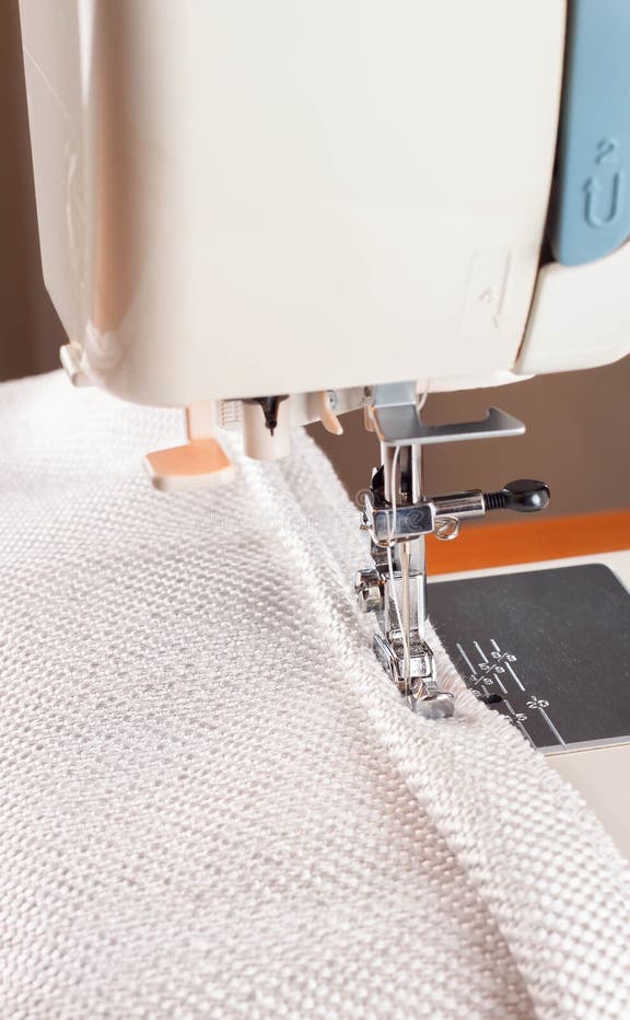 Sewing Machine and Decorative Edging Cord. Stock Image - Image of seam ...