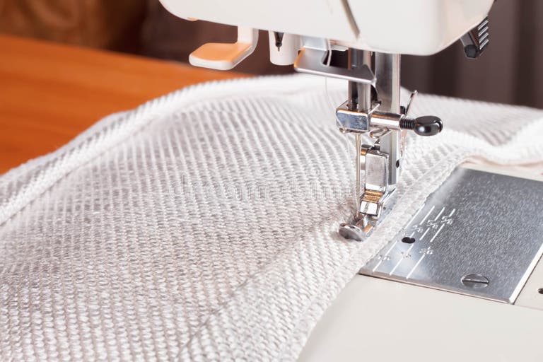 Sewing Machine and Decorative Edging Cord. Stock Photo - Image of foot ...