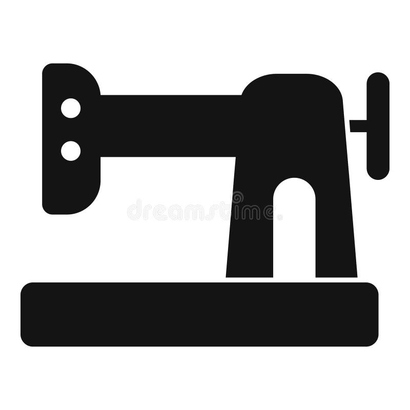 Sewing Machine Depicting Sewing Process Icon in Simple Style Stock ...
