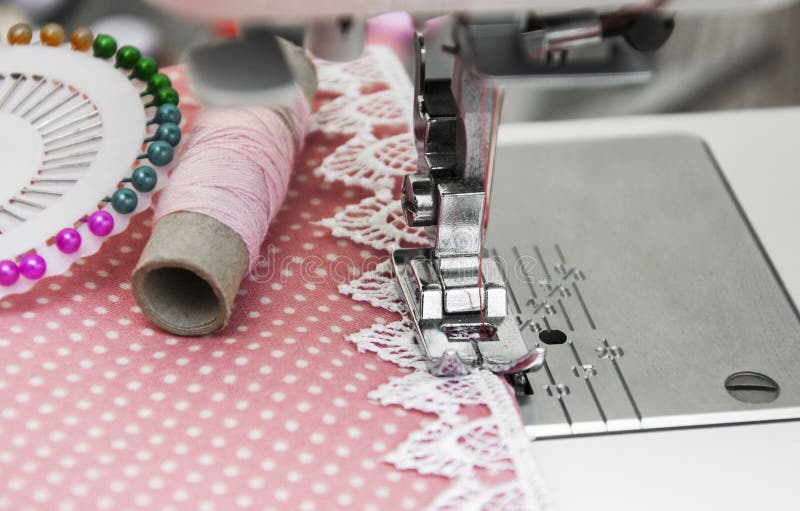 Sewing Machine Detail stock photo. Image of machine, stitching - 46984658