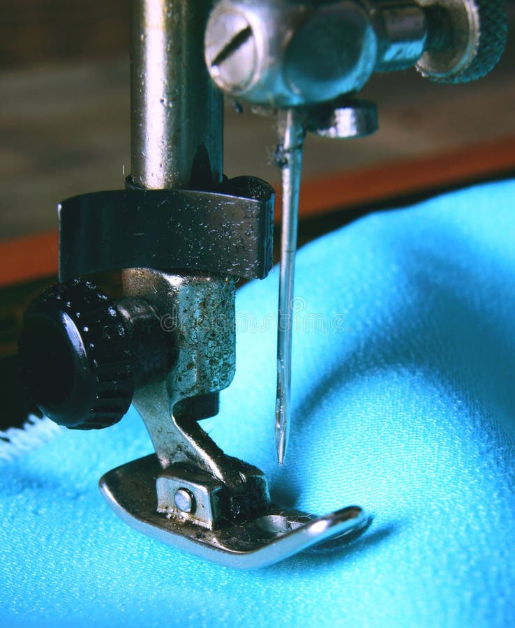 The Sewing Machine and Fabric. Stock Photo - Image of business ...