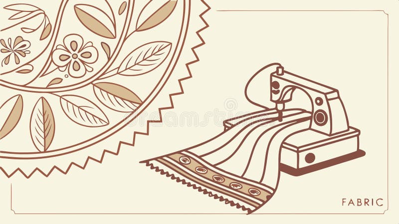 Vintage Sewing Machine Elements Stock Illustrations – 735 Vintage ...