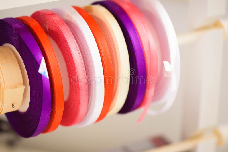 Sewing Machine and Fabric Isolated on White Background. Stock Photo ...