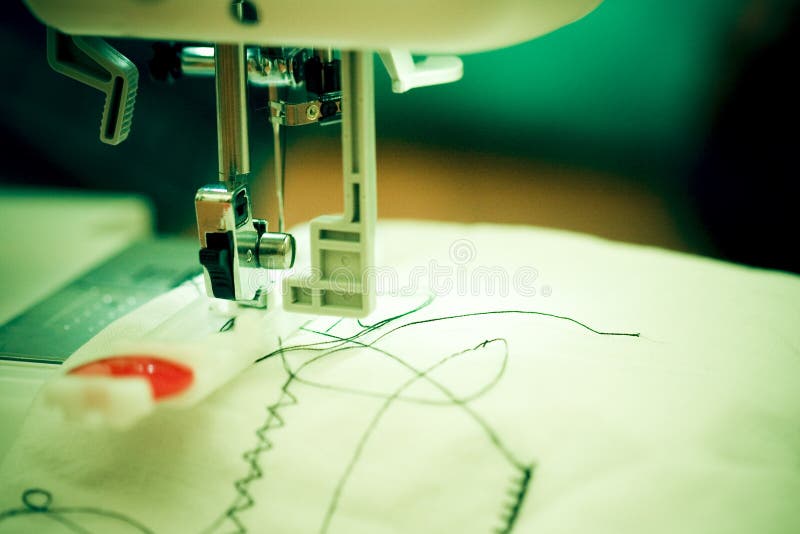 Sewing machine foot. stock image. Image of tailor, couturier - 1842823