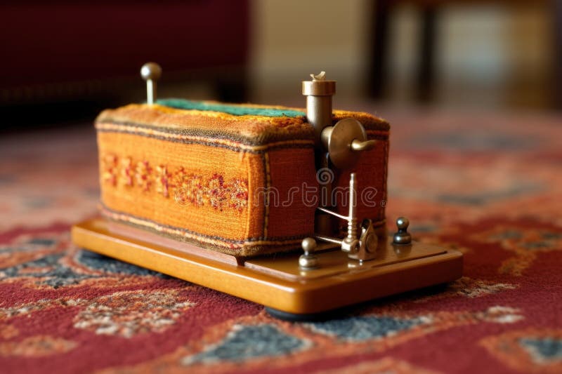 Sewing Machine Foot Pedal with Jammed Thread Stock Photo - Image of ...