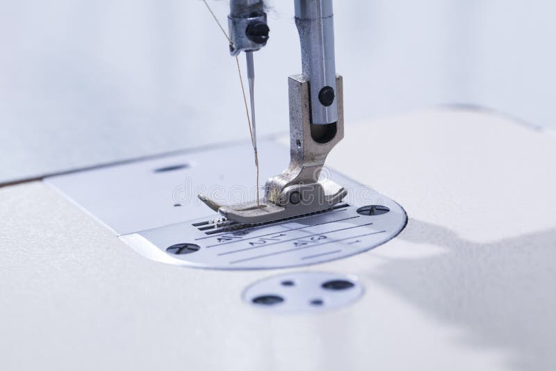 The Sewing Machine and Human Hand Stock Image - Image of machine ...