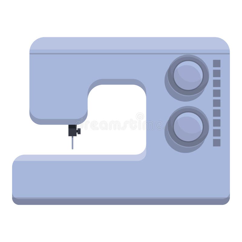 Sewing Machine Icon, Cartoon Style Stock Vector - Illustration of dress ...