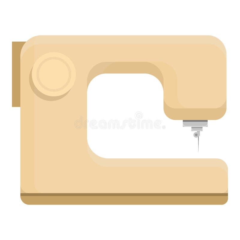 Sewing Machine Icon, Cartoon Style Stock Vector - Illustration of dress ...