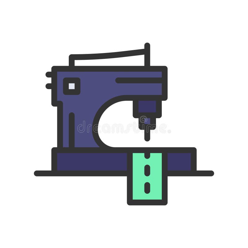 Sewing Machine Icon Image. stock vector. Illustration of outline ...