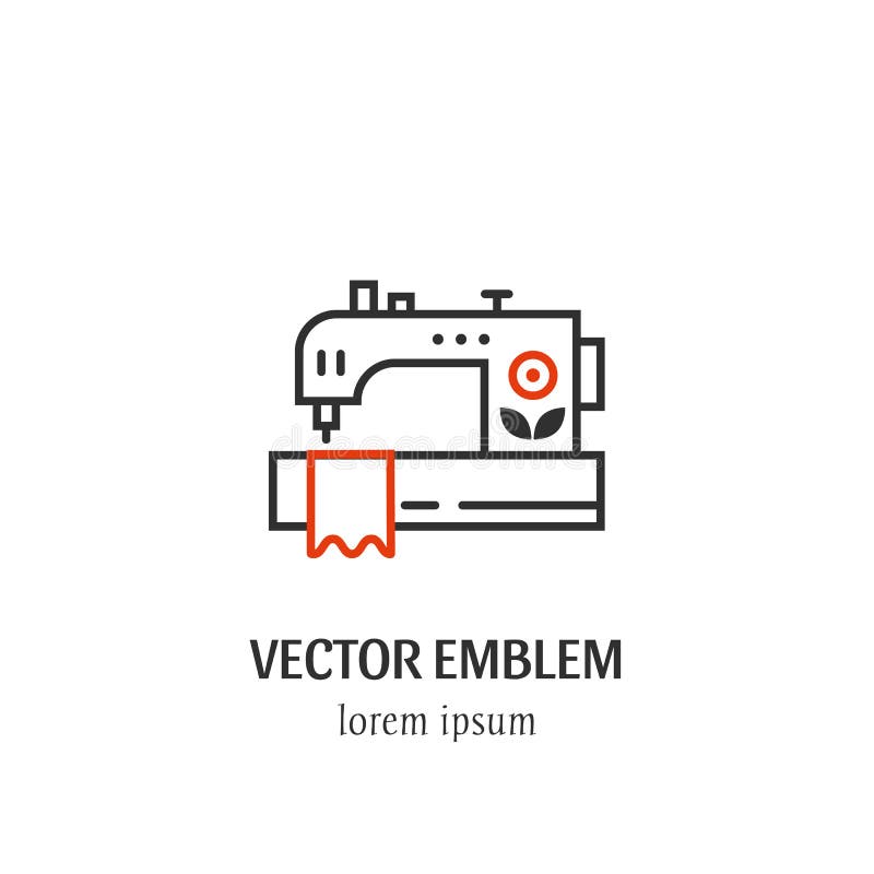 Sewing Machine Icon, Cartoon Style Stock Vector - Illustration of sign ...