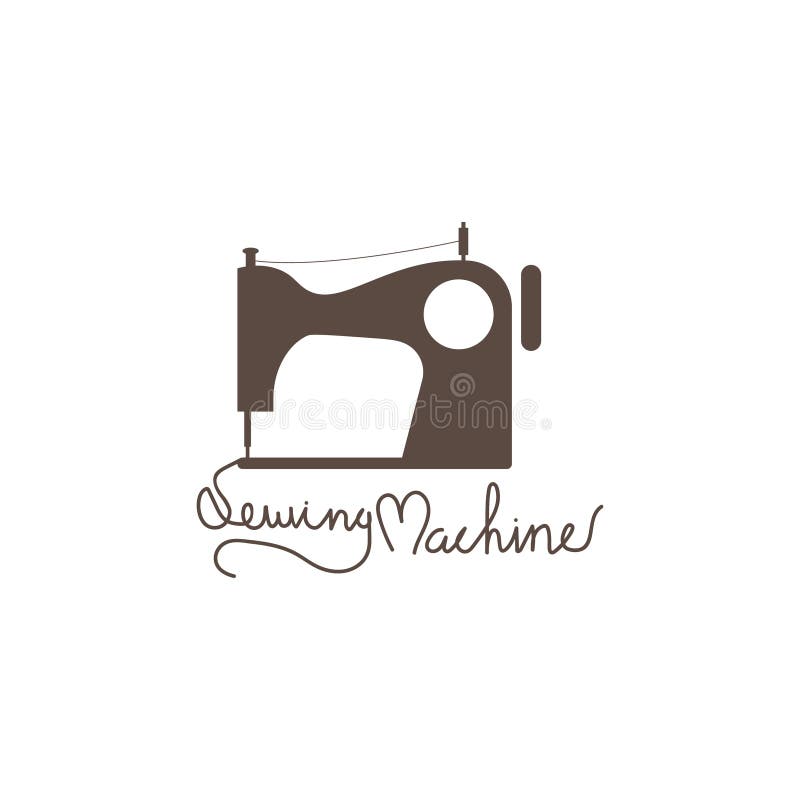 Sewing Machine Icon Logo Design Illustration Vector Stock Vector ...
