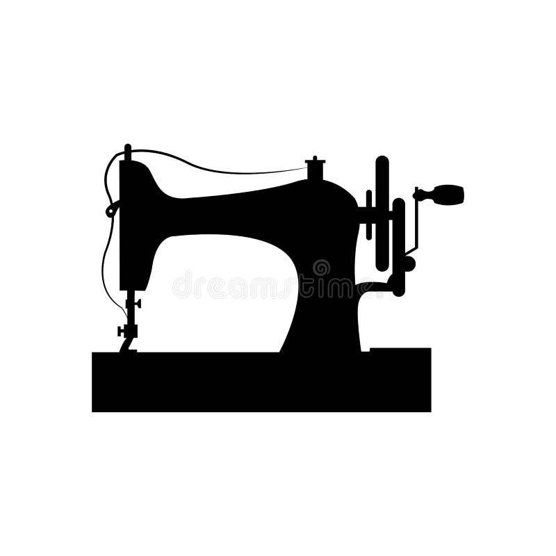 Sewing Machine Icon Logo Vector Stock Illustration - Illustration of ...