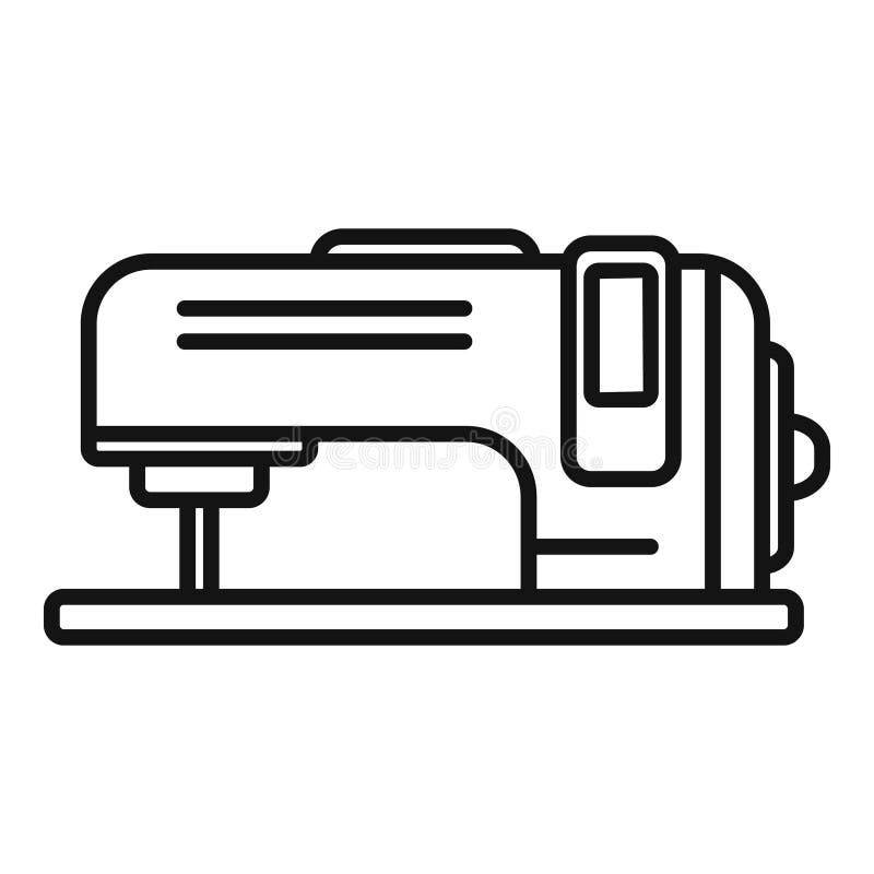 Sewing Machine Icon Outline Vector. Cotton Plant Stock Illustration ...