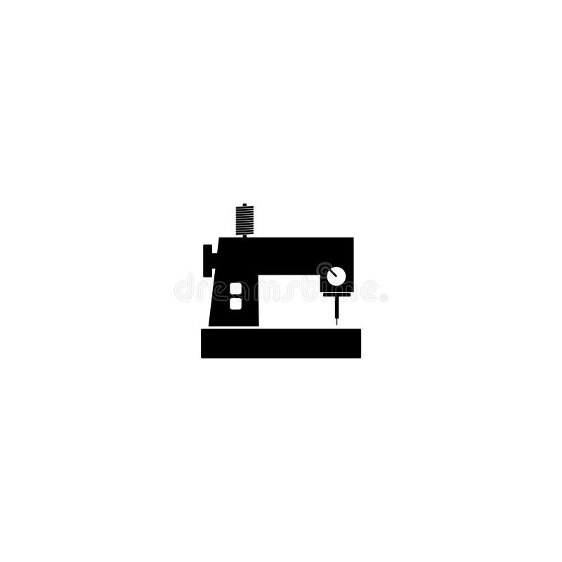 Sewing Machine Icon Sign Symbol Isolated on White Background Stock ...