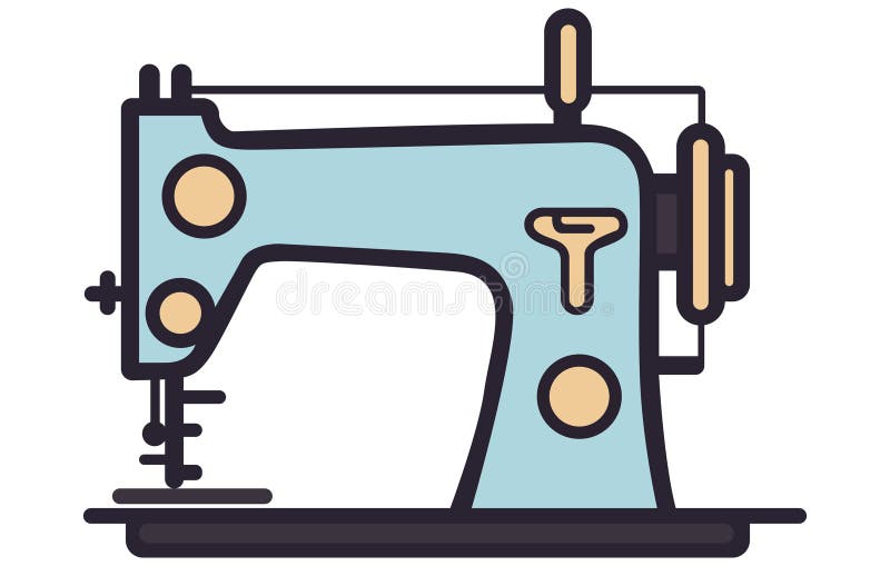 Sewing Machine Icon. Tailor Concept. Vector Flat Illustration Stock Vector - Illustration of ...