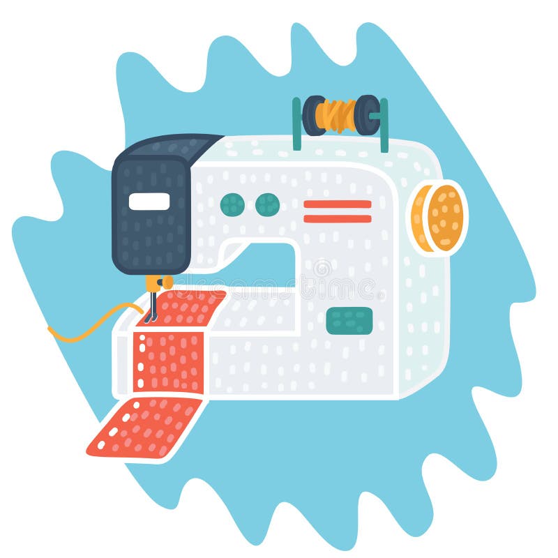 Sewing Machine Icon, Icon Cartoon Stock Vector - Illustration of ...